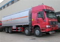 China Heavy Duty HOWO 8x4 Oil Tank Trailer , 30 cbm 30000 L - 35000 L Oil Tank Truck for sale
