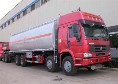 China Heavy Duty HOWO 8x4 Oil Tank Trailer , 30 cbm 30000 L - 35000 L Oil Tank Truck for sale