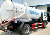 China ISUZU 4x2 Tanker Truck Trailer 6 Wheels 8M3 8000L Vacuum Sewage Tank Truck for sale