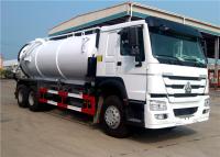 China Vacuum Sewage Tanker Truck Trailer 10 Wheels 16000L For Sinotruk HOWO for sale