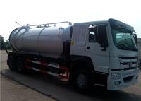 China Vacuum Sewage Tanker Truck Trailer 10 Wheels 16000L For Sinotruk HOWO for sale