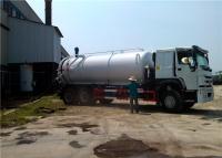 China Vacuum Sewage Tanker Truck Trailer 10 Wheels 16000L For Sinotruk HOWO for sale