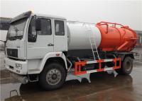 China HOWO 6 Wheels 4000L Water Sewage Tank Truck + 4000L Fecal Suction Truck 8000L for sale