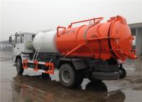 China HOWO 6 Wheels 4000L Water Sewage Tank Truck + 4000L Fecal Suction Truck 8000L for sale