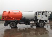 China HOWO 6 Wheels 4000L Water Sewage Tank Truck + 4000L Fecal Suction Truck 8000L for sale