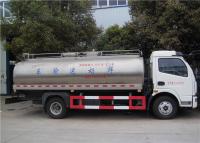 China Dongfeng 6 Wheeler Insulated Milk Delivery Truck 8000L - 10000L ISO 9001 Approved for sale