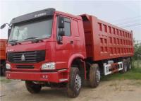 China HOWO 8x4 Heavy Duty Dump Trailers , 30 ton 40 Ton 12 Wheeler Dump Truck for sale