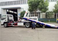 China ISUZU 4x2 Small Tow Truck , 6 Wheels 3 Ton Flatbed Wrecker Truck For Two / Three Cars for sale