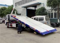 China ISUZU 4x2 Small Tow Truck , 6 Wheels 3 Ton Flatbed Wrecker Truck For Two / Three Cars for sale