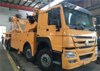 China SINOTRUK HOWO Heavy Duty Tow Truck , 12 Wheels 50 Ton 360 Degree Rotator Tow Truck for sale