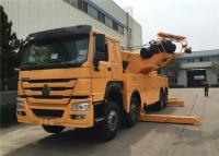 China SINOTRUK HOWO Heavy Duty Tow Truck , 12 Wheels 50 Ton 360 Degree Rotator Tow Truck for sale