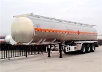 China Aluminum Alloy Fuel Tanker Truck Trailer  3 Axle 42000L 42cbm Oil Transport Tank Trailer for sale