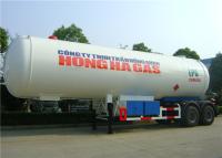 China 2 Axle 40000L 40M3 20 Ton LPG Gas Tank Trailer , 56M3 LPG Tank Semi Trailer for sale