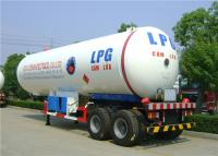China 2 Axle 40000L 40M3 20 Ton LPG Gas Tank Trailer , 56M3 LPG Tank Semi Trailer for sale