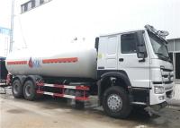 China 20M3 20000L Bobtail Tanker Truck , HOWO 6x4 10 Wheeler LPG Tanker Truck for sale