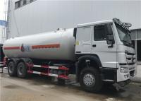 China 20M3 20000L Bobtail Tanker Truck , HOWO 6x4 10 Wheeler LPG Tanker Truck for sale