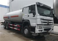 China 20M3 20000L Bobtail Tanker Truck , HOWO 6x4 10 Wheeler LPG Tanker Truck for sale