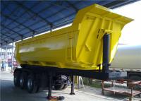 China 30CBM 3 Axle Heavy Duty Semi Trailers U Shape End Tipper Semi Trailer / Rear Dump Truck for sale