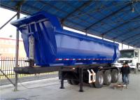 China HARDOX400 T700 Heavy Duty Semi Trailers 50 Ton 60T U Shape Tri Axle Tipping Trailer for sale