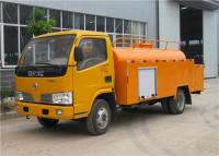 China 3000L 5000L Small Tanker Truck , High Pressure Sewer Cleaning Truck For Pipe  Flushing for sale