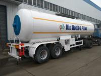 China 40 Cbm Tanker Truck Trailer 20 Tons Liquefied Petroleum Tanker Trailer for sale
