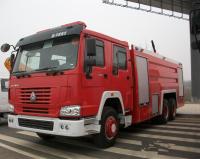 China Water And Foam Fire Engine Truck , HOWO 290 Hp Heavy Rescue Fire Truck Water Tank for sale