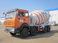 China Beiben 8X4 Self Loading Concrete Mixer Truck 12 Cubic Meter High Efficiency for sale