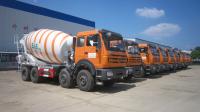 China Beiben 8X4 Self Loading Concrete Mixer Truck 12 Cubic Meter High Efficiency for sale