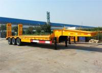 China 60 Tons - 100 Ton Lowboy Trailer , Low Bed Semi Trailer 2 Axles / 3 Axles / 4 Axles for sale
