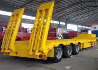 China 60 Tons - 100 Ton Lowboy Trailer , Low Bed Semi Trailer 2 Axles / 3 Axles / 4 Axles for sale