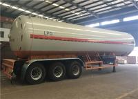 China 3 Axle 50000l 50m3 Heavy Duty Semi Trailers , Vietnam 56000l 25 Tons Lpg Tank Trailer for sale