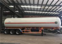 China 3 Axle 50000l 50m3 Heavy Duty Semi Trailers , Vietnam 56000l 25 Tons Lpg Tank Trailer for sale