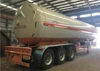 China 3 Axle 50000l 50m3 Heavy Duty Semi Trailers , Vietnam 56000l 25 Tons Lpg Tank Trailer for sale