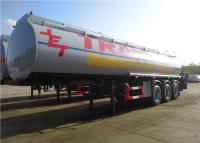 China Stainless Steel Fuel Tanker Semi Trailer  Tri-Axle 33000L 33M3 Oil Transport Tank Semitrailer for sale