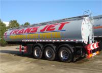 China Stainless Steel Fuel Tanker Semi Trailer  Tri-Axle 33000L 33M3 Oil Transport Tank Semitrailer for sale
