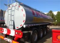 China Stainless Steel Fuel Tanker Semi Trailer  Tri-Axle 33000L 33M3 Oil Transport Tank Semitrailer for sale