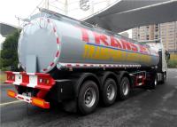 China Stainless Steel 30 Tons Fuel Tank Trailer Tri-Axle 35000L 35M3 Fuel Oil Transport Tank Semi trailer for sale