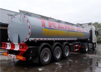 China Stainless Steel 30 Tons Fuel Tank Trailer Tri-Axle 35000L 35M3 Fuel Oil Transport Tank Semi trailer for sale