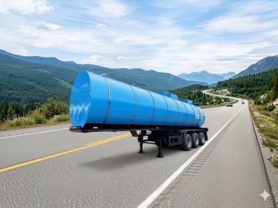 China 3 axle 25M3 - 35M3 Asphalt Tanker Bitumen Tank Trailer / Asphalt Bitumen Tank / Bitumen Tank Semitrailer for sale