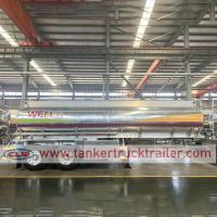 China 2 Axle 30CBM Stainless Steel Fuel Tanker Trailer for sale
