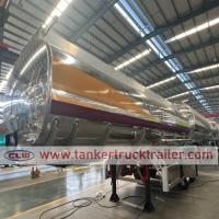China 2 Axle 30CBM Stainless Steel Fuel Tanker Trailer for sale