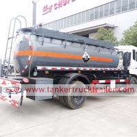 China Dongfeng 10000 Liters 4x2 Acid Hazardous Liquid Chemical Fluid Transport Vehicle for sale