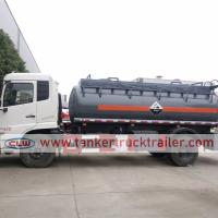 China Dongfeng 10000 Liters 4x2 Acid Hazardous Liquid Chemical Fluid Transport Vehicle for sale