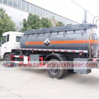 China Dongfeng 10000 Liters 4x2 Acid Hazardous Liquid Chemical Fluid Transport Vehicle for sale
