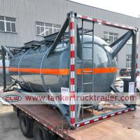 China 30FT 24000 Liters 25000 Liters Liquid Chemical Tank Container for Acid Transport for sale