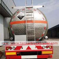 China 42000 Liters Aluminum Alloy Ammonia Water Chemical Tank Semi Trailer for sale