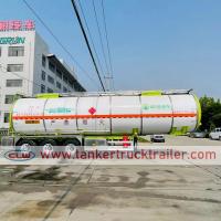 China 46000 Liters 3 Axles Acid Chemical Tank Semi Trailer for Sale for sale