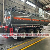 China 3 Axles Sulfuric Acid Chemical Liquid Tank Trailer for Sale for sale