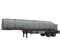 China 2 axle 25cbm - 38cbm Asphalt Storage Tank Bitumen Transport Semi Trailer Asphalt Tanker Trailer for sale