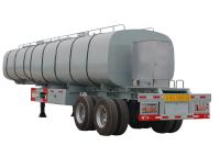 China 2 axle 25cbm - 38cbm Asphalt Storage Tank Bitumen Transport Semi Trailer Asphalt Tanker Trailer for sale